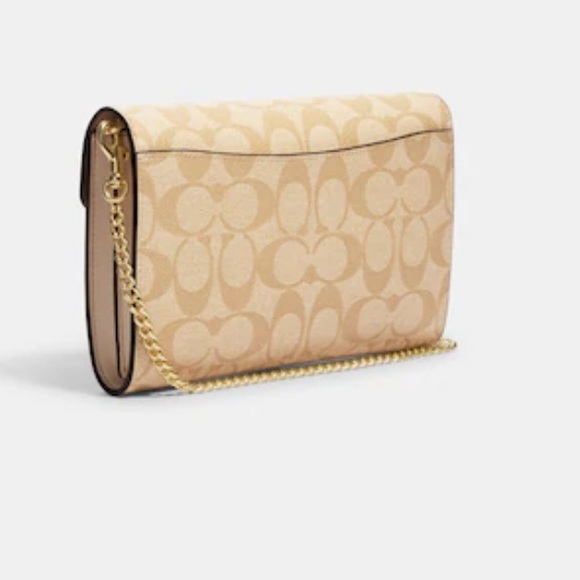 Coach | Bags | Coach Envelope Clutch Crossbody In Signature Canvas With ...